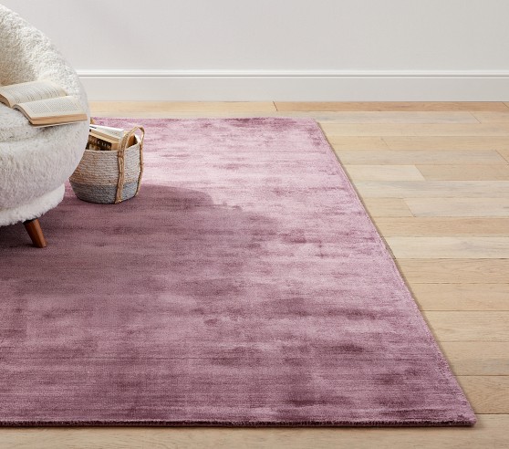 Solid Viscose Rug | Pottery Barn Kids