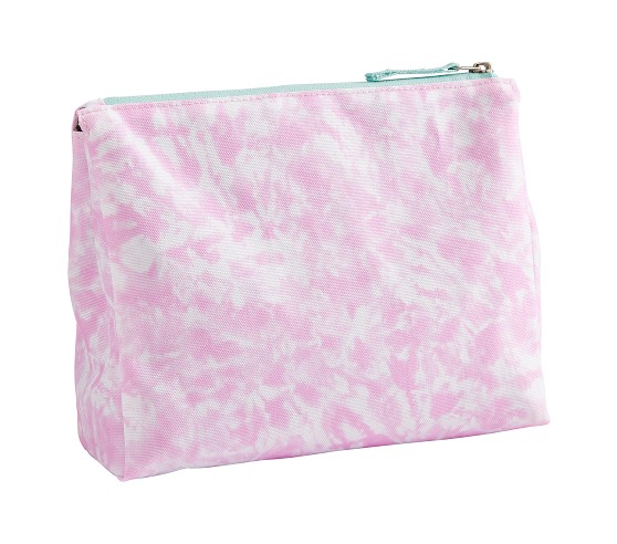 Mackenzie Pink Heart Tie-Dye Supplies Pouch | Pottery Barn Kids