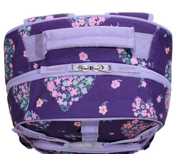 Mackenzie Plum Flower Hearts Backpacks | Pottery Barn Kids