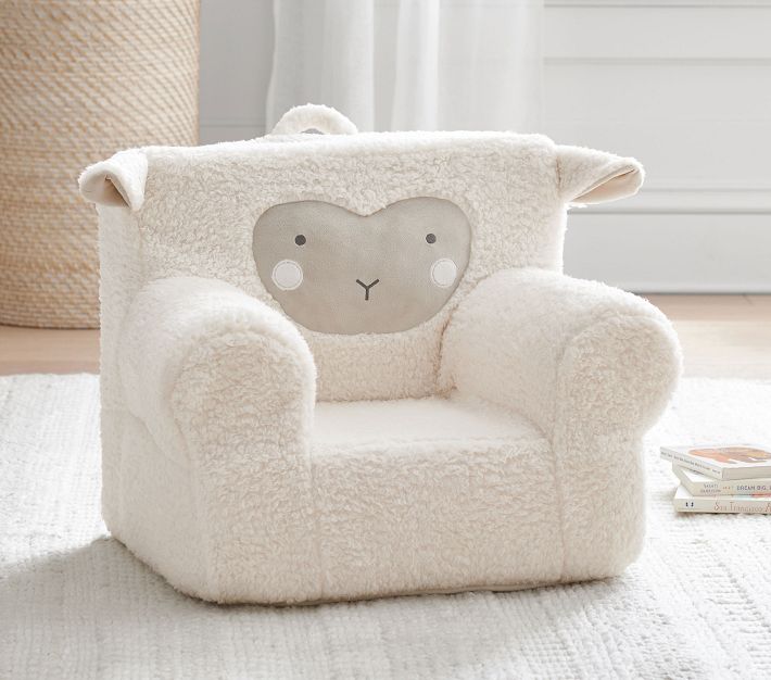 My First Anywhere Chair®, Cozy Ivory Lamb | Pottery Barn Kids