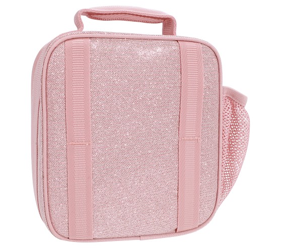 Mackenzie Pink Sparkle Glitter Lunch Boxes | Pottery Barn Kids