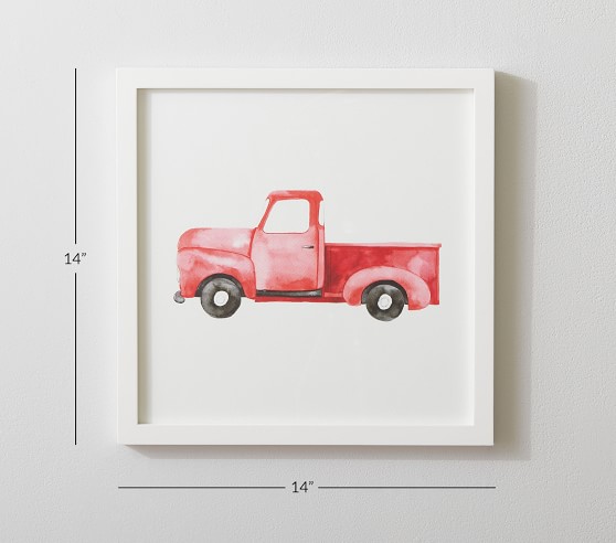 Pick Up Truck Framed Art | Pottery Barn Kids