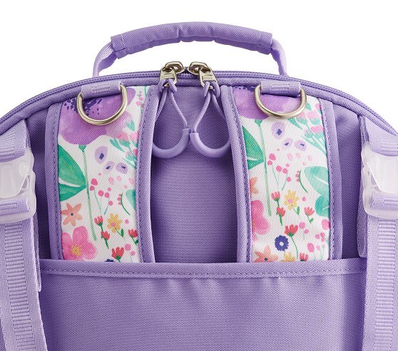 Mackenzie Lavender Floral Blooms Adaptive Backpack & Lunch Bundle, Set ...