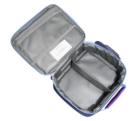 Mackenzie Lavender/Aqua/Navy Colorblock Lunch Boxes | Pottery Barn Kids