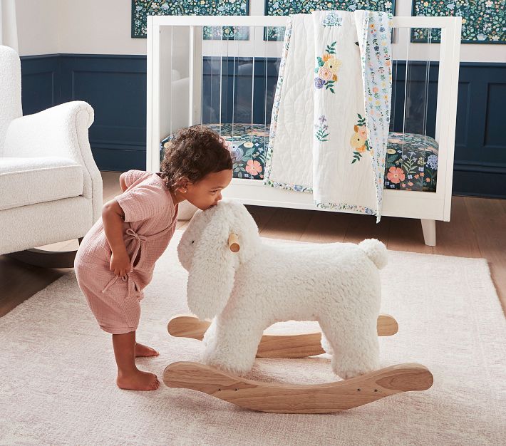 Sherpa Bunny Plush Toy Rocker | Animal Rocker | Pottery Barn Kids