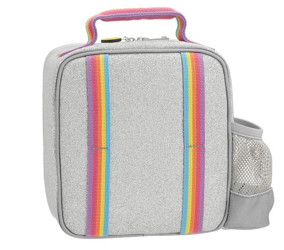 FLOUR SHOP Silver Glitter Lunch Box | Pottery Barn Kids