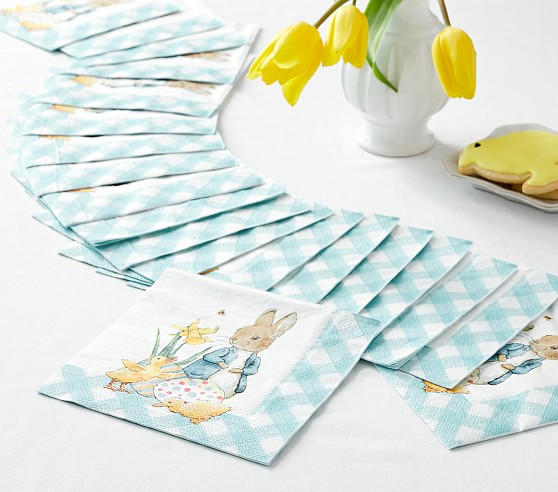 Peter Rabbit™ Paper Napkins, Set Of 20 | Pottery Barn Kids