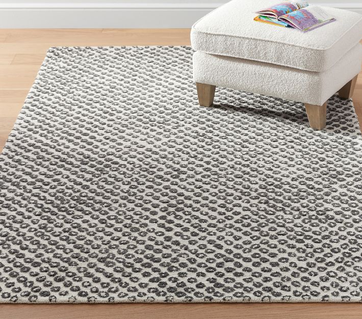 Performance Textured Dot Rug | Pottery Barn Kids