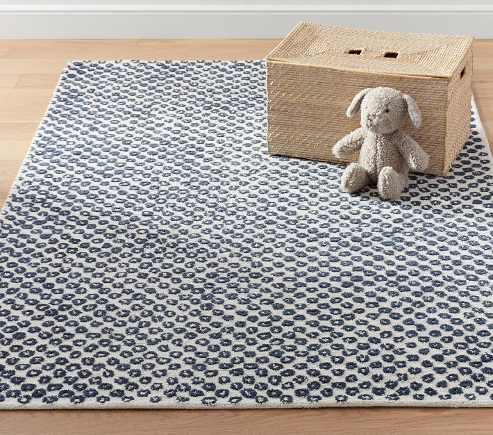 Performance Textured Dot Rug | Pottery Barn Kids