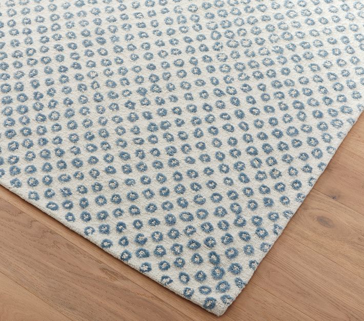 Performance Textured Dot Rug | Pottery Barn Kids