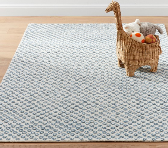 Performance Textured Dot Rug | Pottery Barn Kids