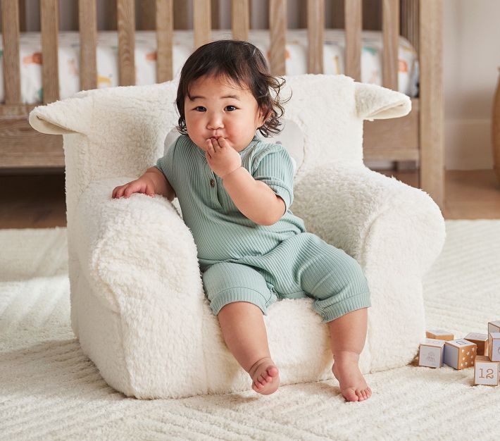 My First Anywhere Chair®, Cozy Ivory Lamb | Pottery Barn Kids