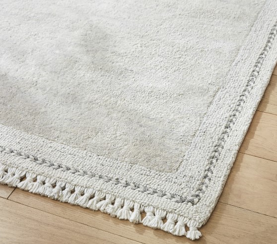 Stain Resistant Braided Border Rug | Pottery Barn Kids