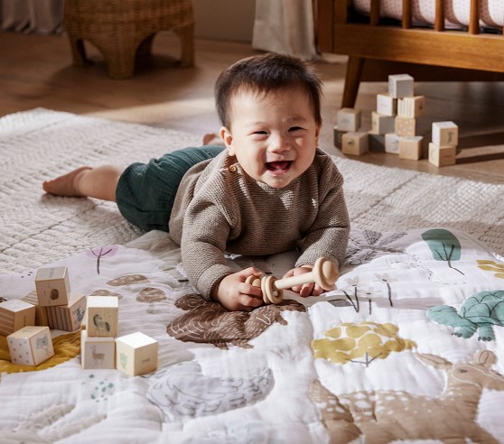 Dakota Woodland Muslin Travel Play Mat | Pottery Barn Kids