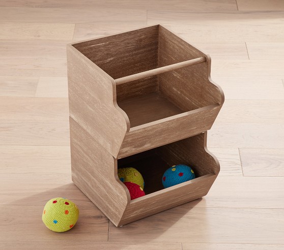 Wood Stackable Bin | Pottery Barn Kids