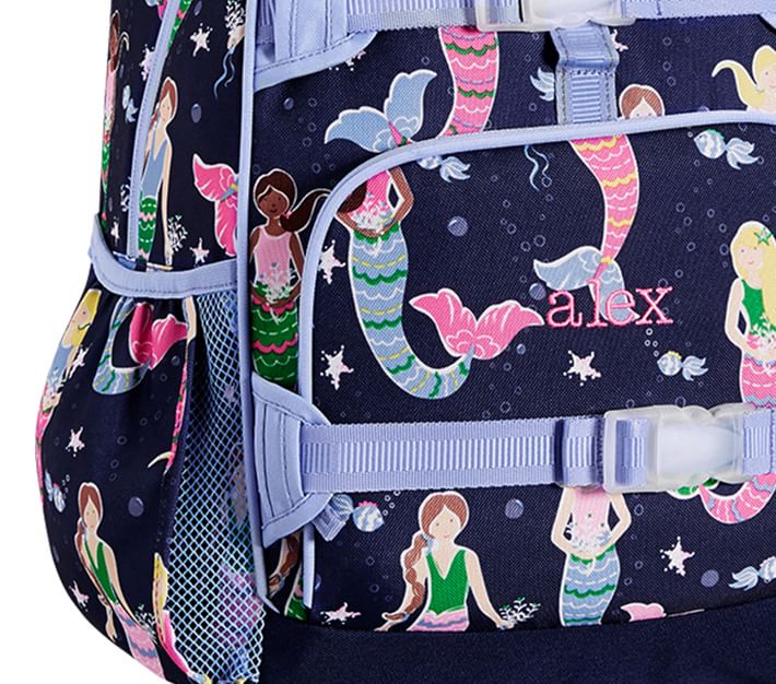 Mackenzie Navy Mermaid Kids Backpack | Pottery Barn Kids