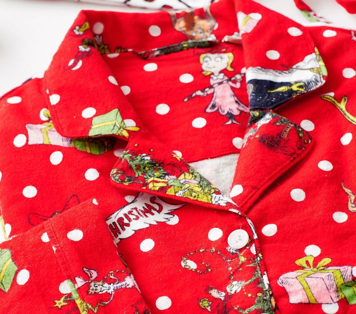 The Grinch™ Flannel Teen Pajama Set | Pottery Barn Kids