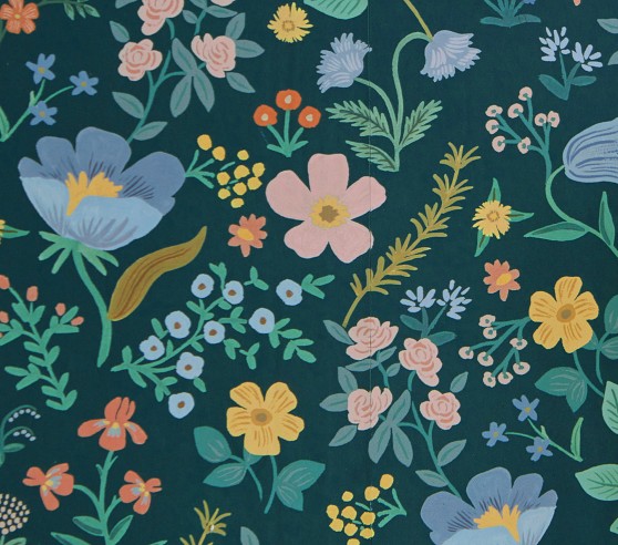 Rifle Paper Co. Bramble Fields Wallpaper | Pottery Barn Kids