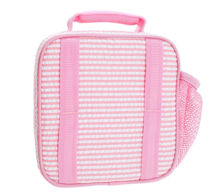 Mackenzie Bright Pink Seersucker Lunch Boxes | Pottery Barn Kids