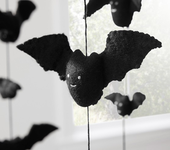 Flying Bats Felted Mobile | Pottery Barn Kids