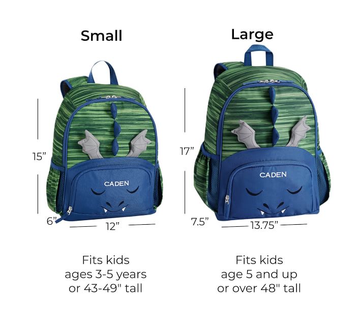 Mackenzie Green Dragon Critter Backpacks | Pottery Barn Kids