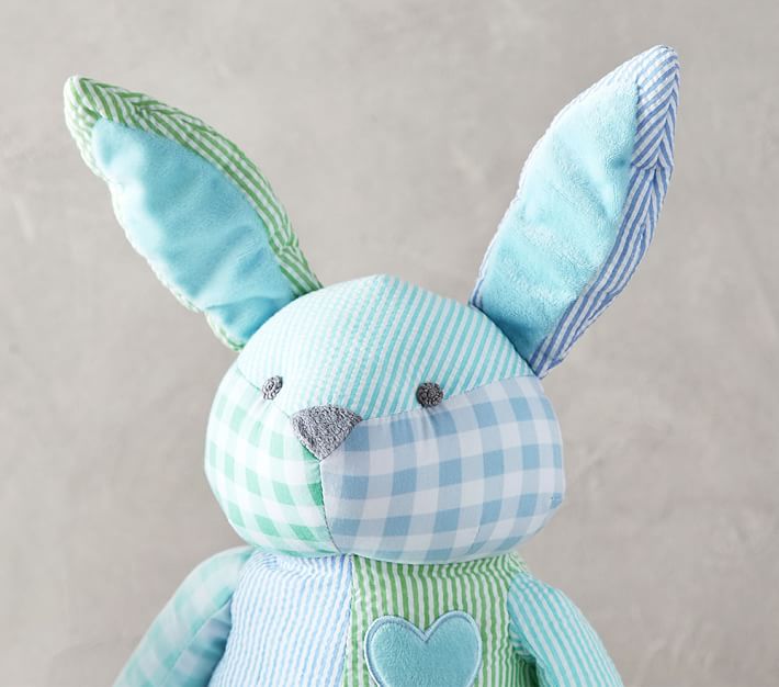 Blue Gingham Plush Bunny | Pottery Barn Kids