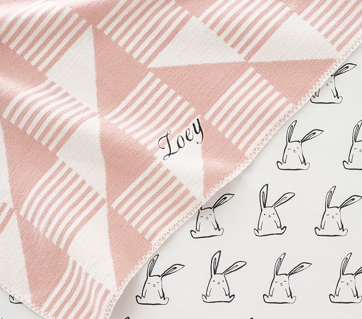 Cozy Chenille Geometric Baby Blanket | Pottery Barn Kids