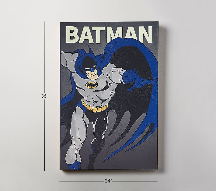 DC Comics Glow In The Dark Wall Art | Kids Wall Art | Pottery Barn Kids