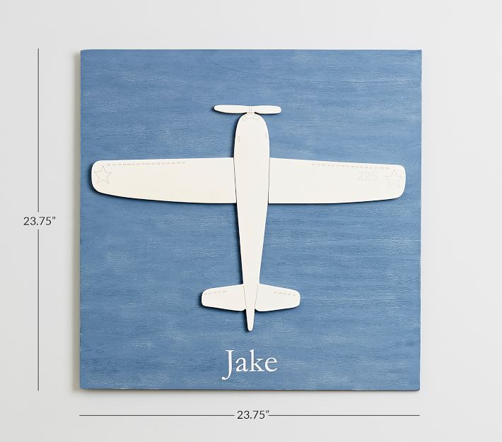 Airplane Wall Plaque | Pottery Barn Kids