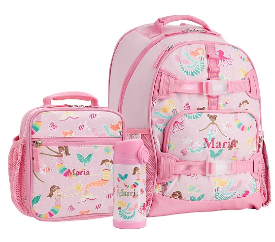 Mackenzie Pink Mermaid Friends Glow-in-the-Dark Backpack & Lunch Bundle ...