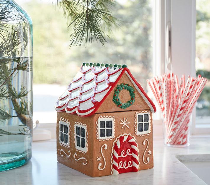Gingerbread House Cookie Jar | Pottery Barn Kids