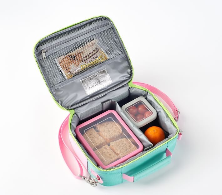 Astor Lavender Coral Lunch Boxes | Pottery Barn Kids