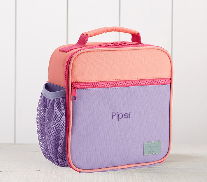 Astor Lavender Coral Lunch Boxes | Pottery Barn Kids