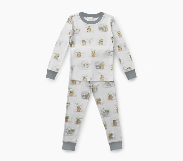 Star Wars™ The Mandalorian™ Grogu™ Organic Pajama Set | Pottery Barn Kids
