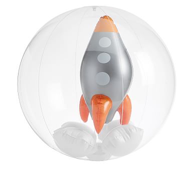 Rocket Ship Beach Ball | Pottery Barn Kids