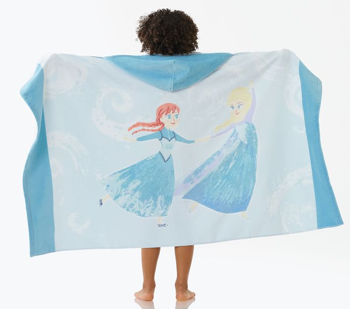 Disney Frozen Kid Beach Hooded Towel | Pottery Barn Kids