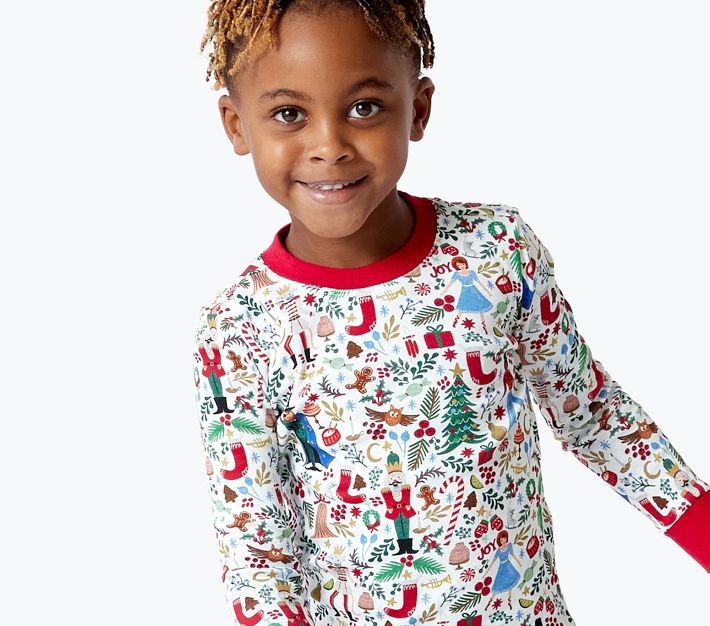Rifle Paper Co. Nutcracker Organic Pajama Set | Pottery Barn Kids