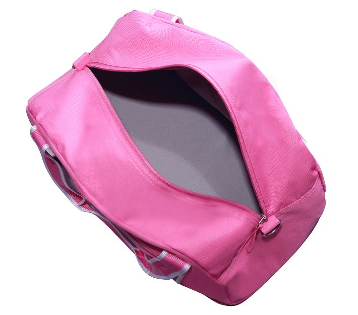Mackenzie Bright Pink Solid Weekend Duffle Bag | Pottery Barn Kids