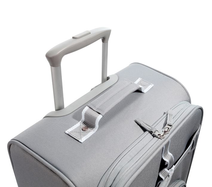 Mackenzie Gray Solid Spinner Luggage | Pottery Barn Kids