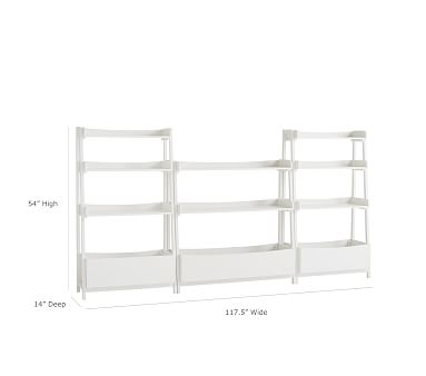 Wide Angled Bookcase Set | Pottery Barn Kids