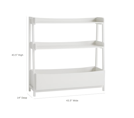 Wide Angled Bookcase | Pottery Barn Kids