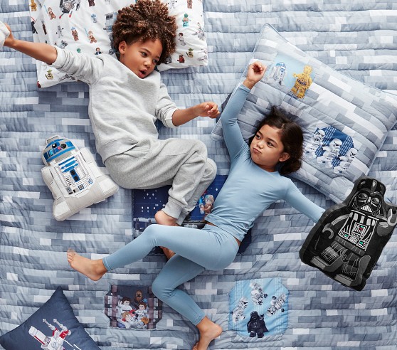 LEGO® Star Wars™ Darth Vader Shaped Pillow | Pottery Barn Kids