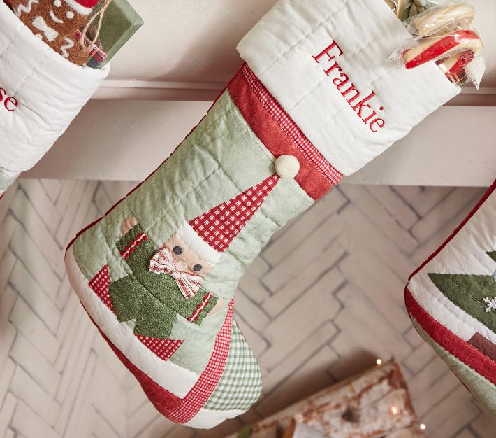 Heirloom Quilted Christmas Stocking Collection | Pottery Barn Kids