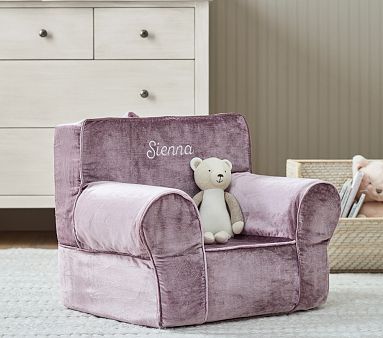 My First Anywhere Chair®, Fig Velvet | Pottery Barn Kids