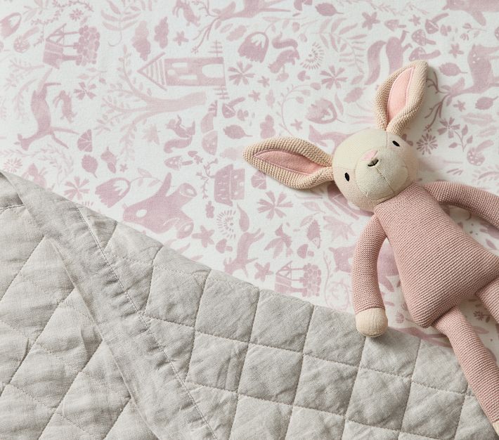 European Linen Baby Quilt | Pottery Barn Kids