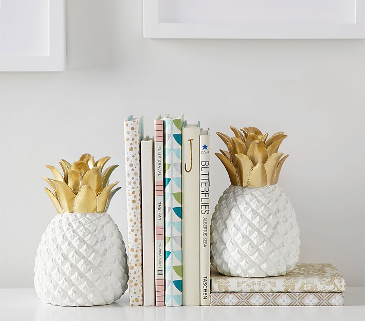 Pineapple Kids Bookends | Pottery Barn Kids