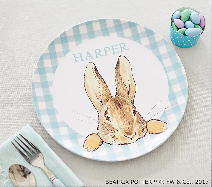 Beatrix Potter™ Easter Personalized Plate | Easter Table Decor ...