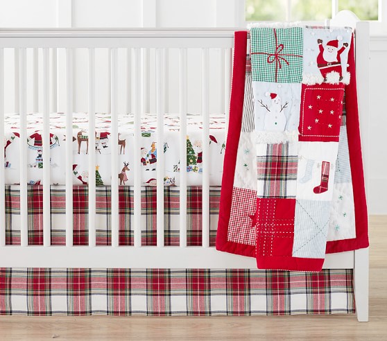 Jolly Santa Crib Bedding Sets | Pottery Barn Kids
