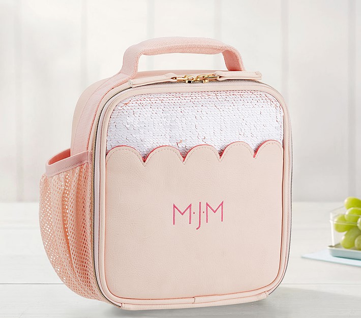 The Emily & Meritt Blush Magic Sequin Kids Lunch Box | Pottery Barn Kids