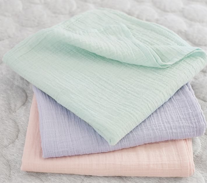 Solid Muslin Swaddle | Pottery Barn Kids